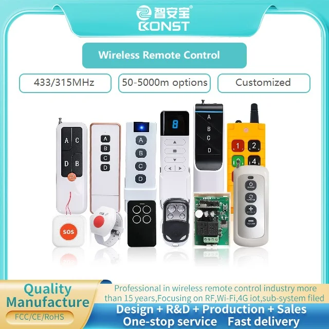 Factory Products Catalog RF Wireless Transmitter Universal Wireless Remote Control Switch Long ...