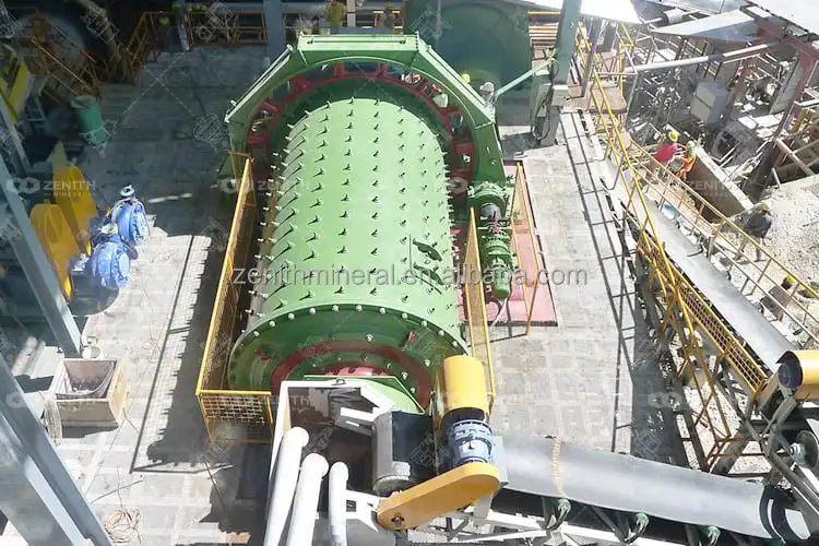 Chemical Industry 1Tph Ball Mill Grinding Machine with Motor Gear ...