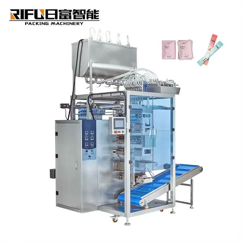 Automatic vertical multi lane sachet packing machine liquid packaging ...