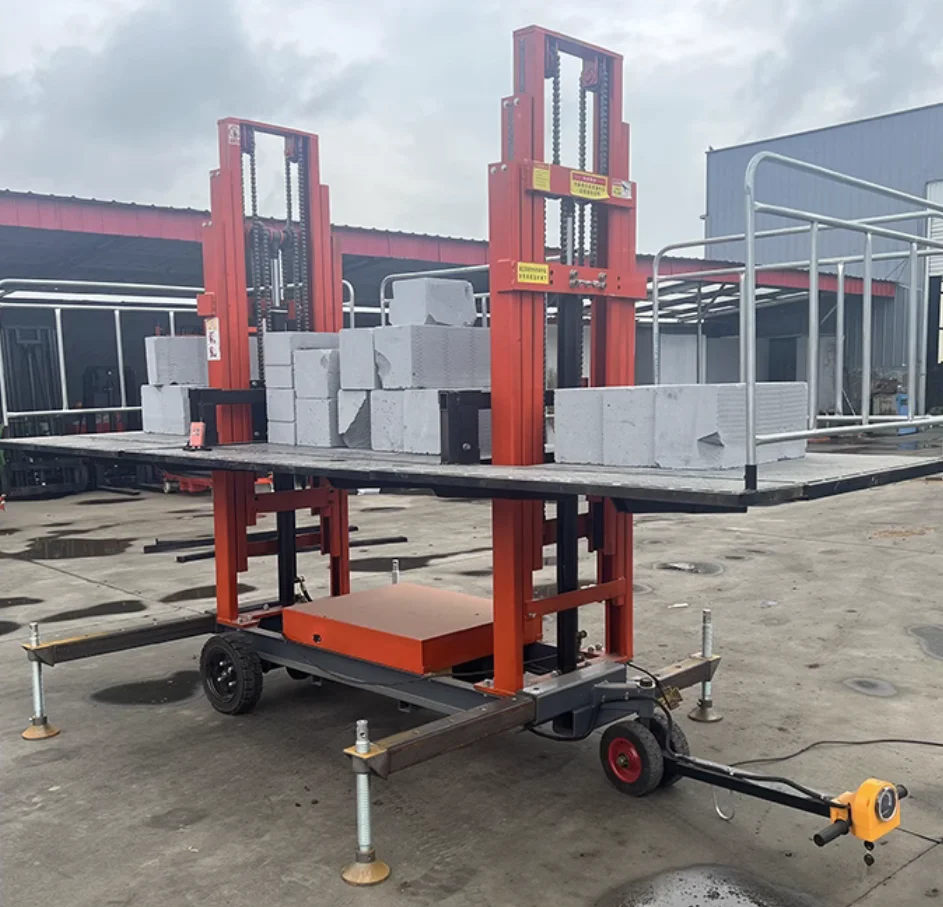 6 Meter Lift Scaffolding 500kg Hydraulic Electric Lift Mobile Material ...