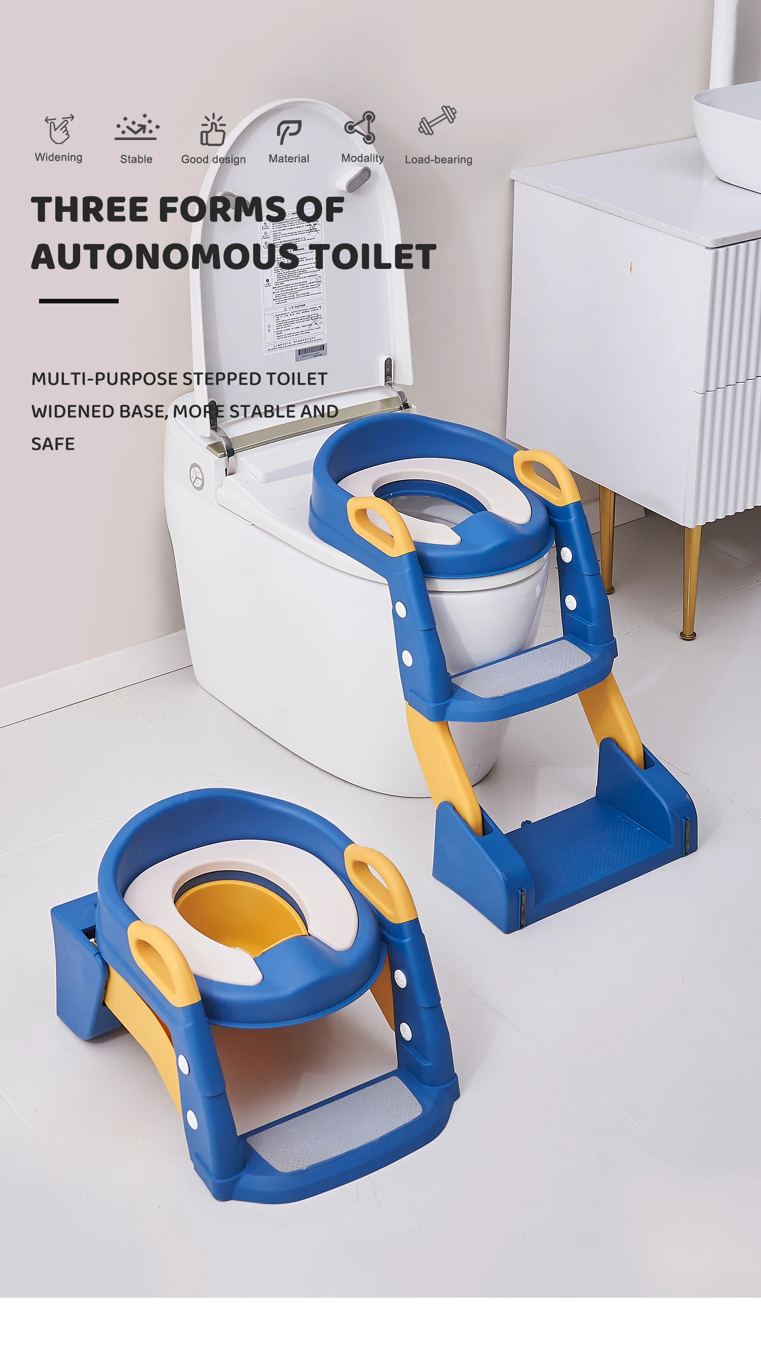 New Design Adjustable Foldable Kids Toilet Potty Training Seat Squatty ...