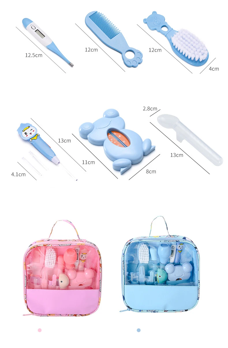 Baby Care Essentials - 13-Piece Grooming & Healthcare Kit