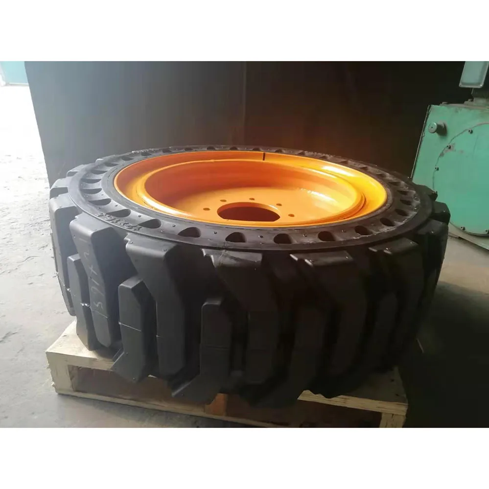 Wholesale Skidsteer Tires with Rims Loader Solid Tyres 12-16.5 for Case ...