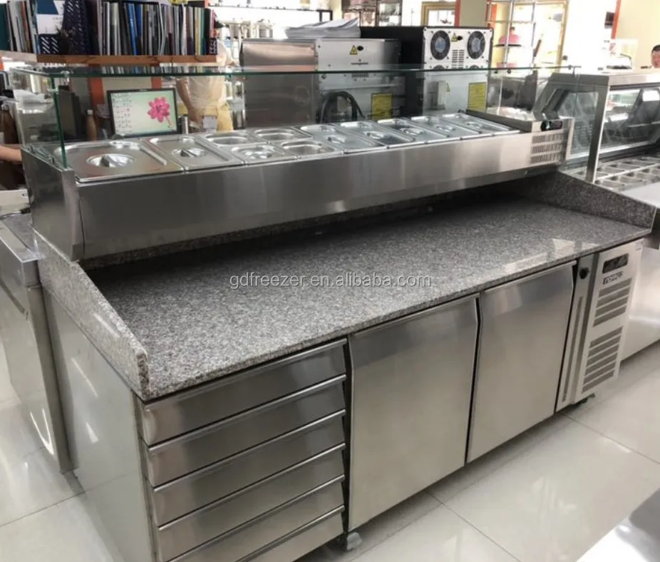 Wholesale Professional Stainless Steel Pizza Prep Table