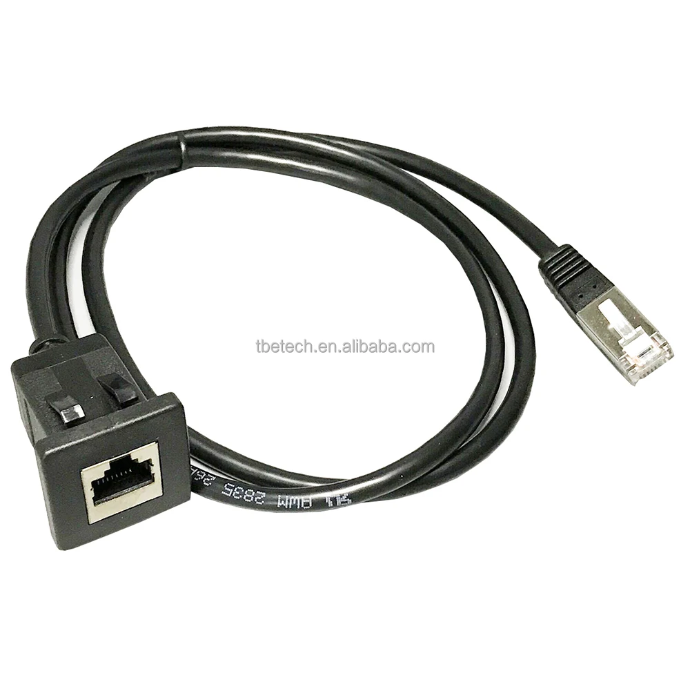 Flush Mount Rj45 Extension Cable Cat5e Lan Cable Dash Board Rj45 ...
