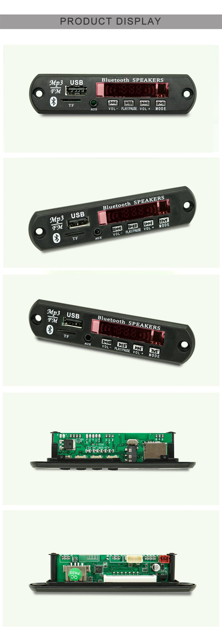 Mp3 Player Transformer Bluetooth Pcb Module With 32gb