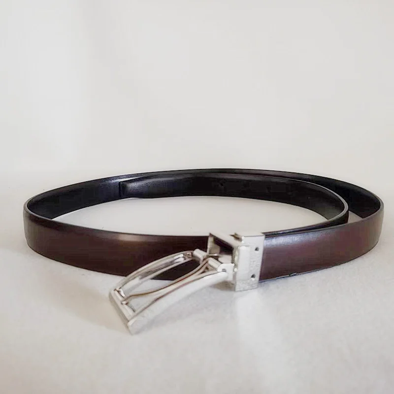 Unisex New Designer Reversible Belt Genuine Cowhide Leather Men Belts ...