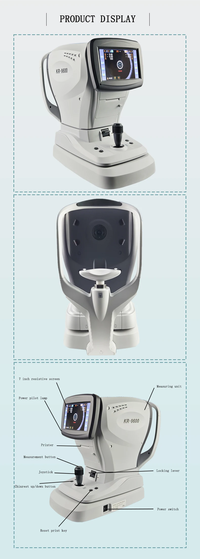 Advanced Refraction Keratometry Measurement Technology Auto Ref ...