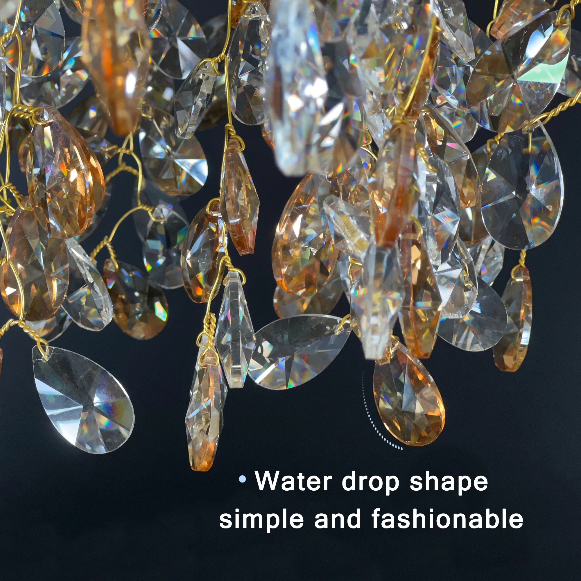 Luxury Crystal Chandelier - Modern LED Lighting Solution