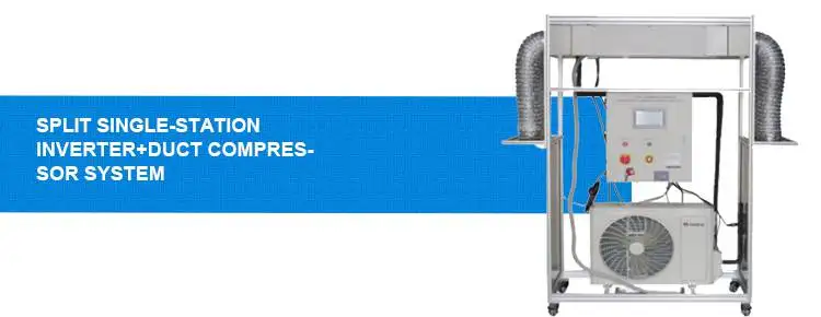 Split Single-station Inverter+duct Compressor System Didactic Equipment ...