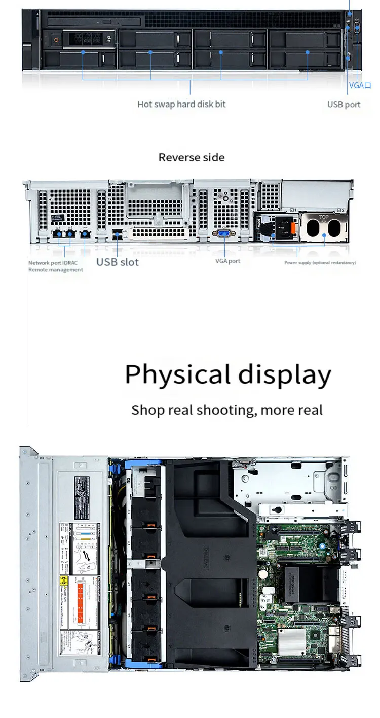 Original Emc Poweredge R750 R750xs R750xa R650 R550 R450 R350 R250 R940 ...