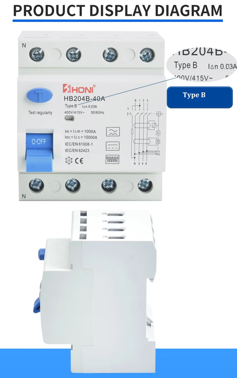 HONI Leakage Protector - Reliable RCD for Ev Chargers
