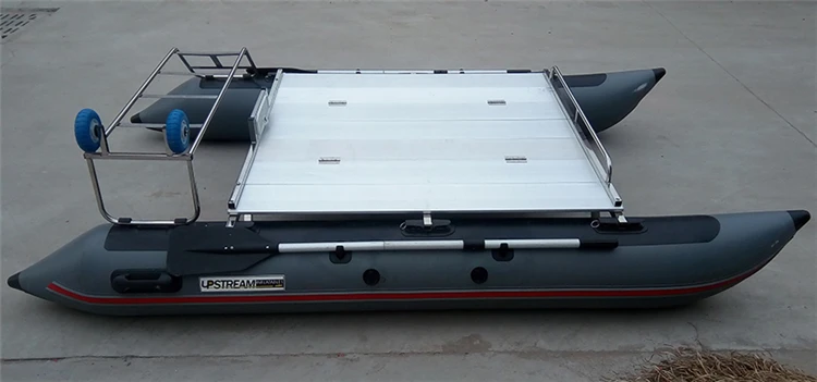 260cm Inflatable Mini Boat with Hand Cart for Sale