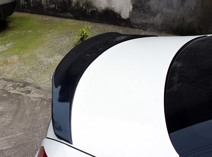 Psm Style Carbon Fiber Rear Trunk Spoiler For Mercedes Benz C-class ...