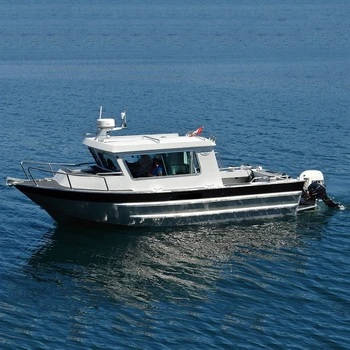 24ft New Style Welded Heavy Duty Aluminum Hard Top Fishing Deep-vee ...