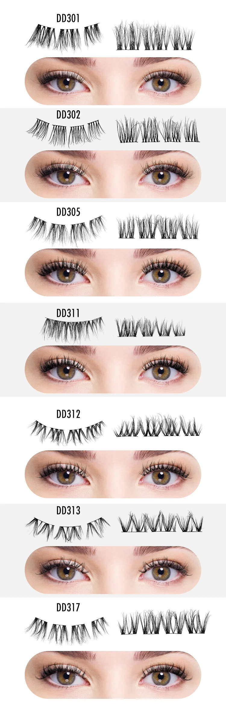 Self Grafting Pre Mapped Diy Lashes Wholesale Cluster Lash Kit Private ...