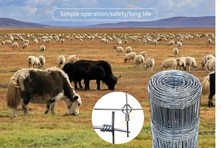 5ft 6ft 7ft 8ft High Tensile Steel Wire Cattle Deer Horse Field Fence ...