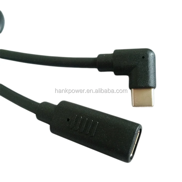 Right Angle L Shaped Usb3.1 Gen2 Type C Female To Male Extension Usb ...