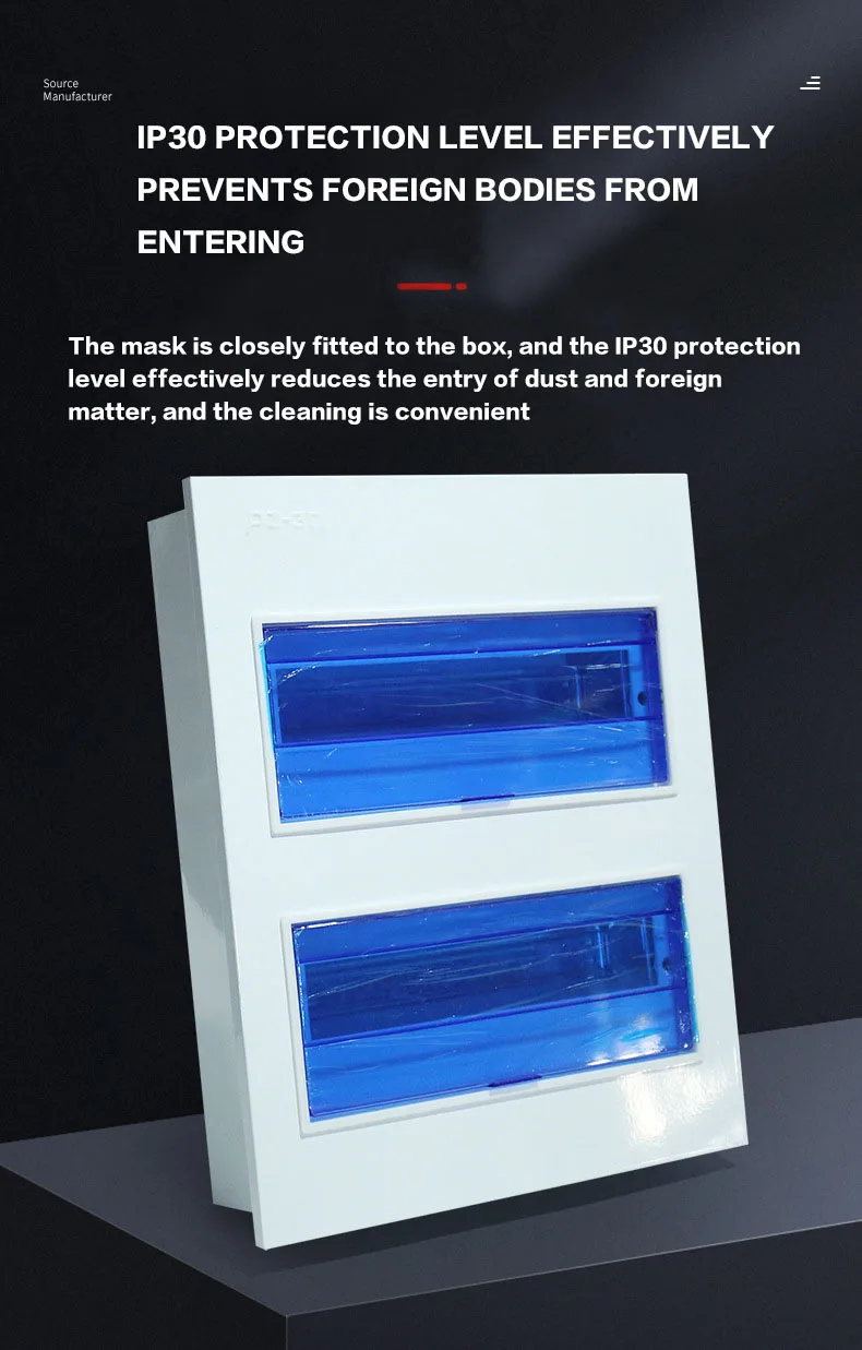 8 Way MCB Box in Cold-rolled steel with ABS and PC Material IP54 ...