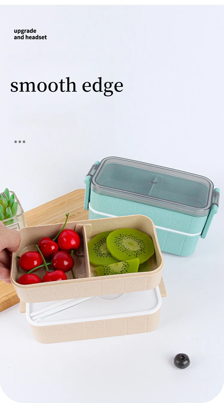 2024 Kids School Bento Boxes Korean Tiffin Lunch Box 2 Layers Food ...