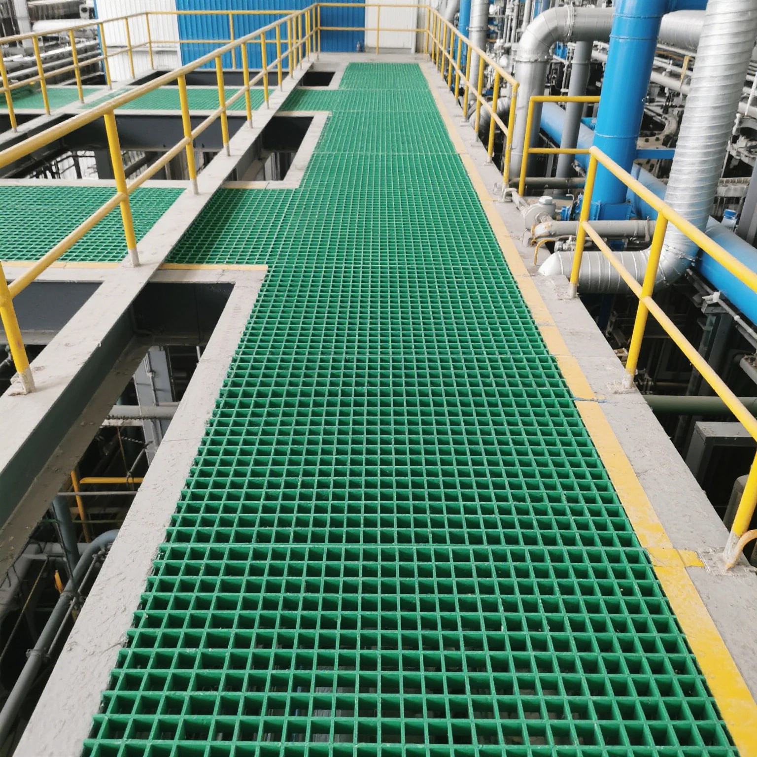 FRP Grating Manhole Inspection Platform Cable Shaft Protection Custom ...