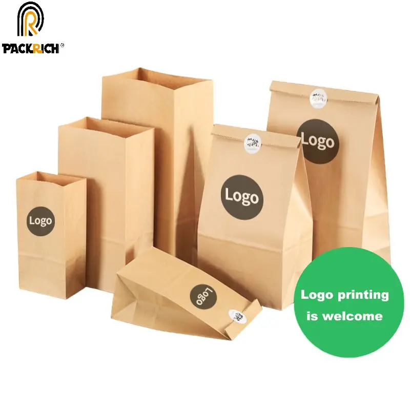 Custom Takeaway China Wholesale Food Packaging Flat Square Bottom Oil ...