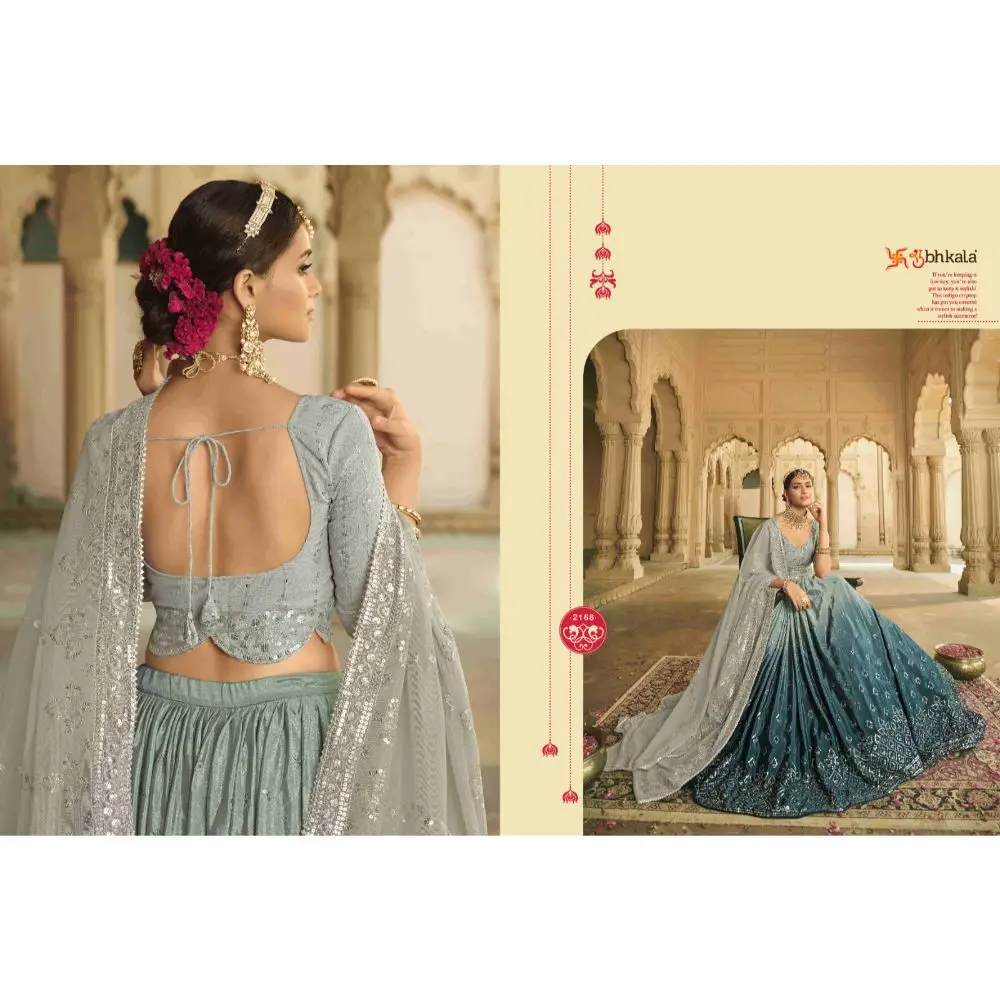 New Exclusive Embroidered Semi Stitched Bridal Lehenga Choli Collection ...