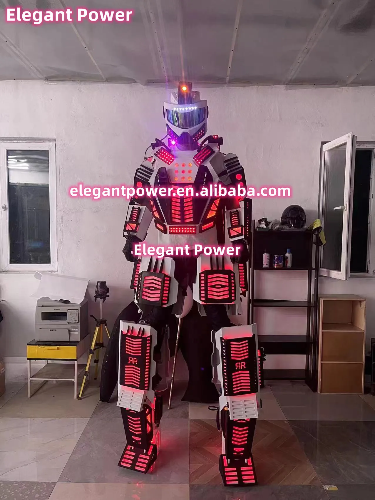 Party Traje Led Robot Costume - Elegant Power Halloween