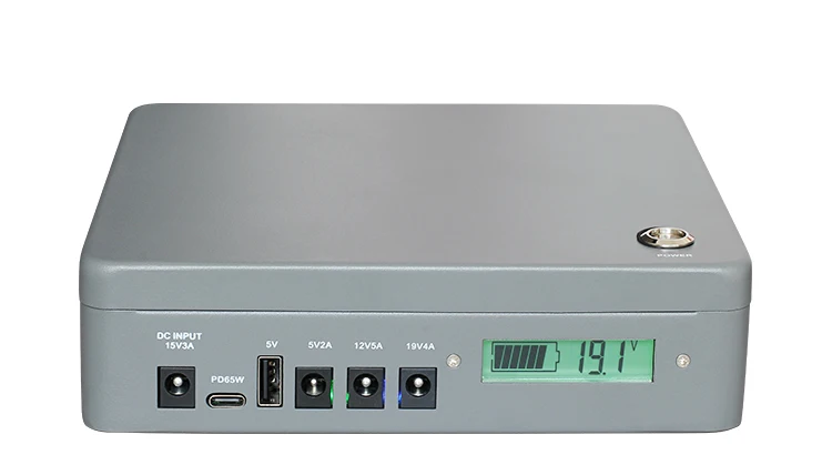 65W DC Mini UPS with 30000mah Battery for Laptop & Devices