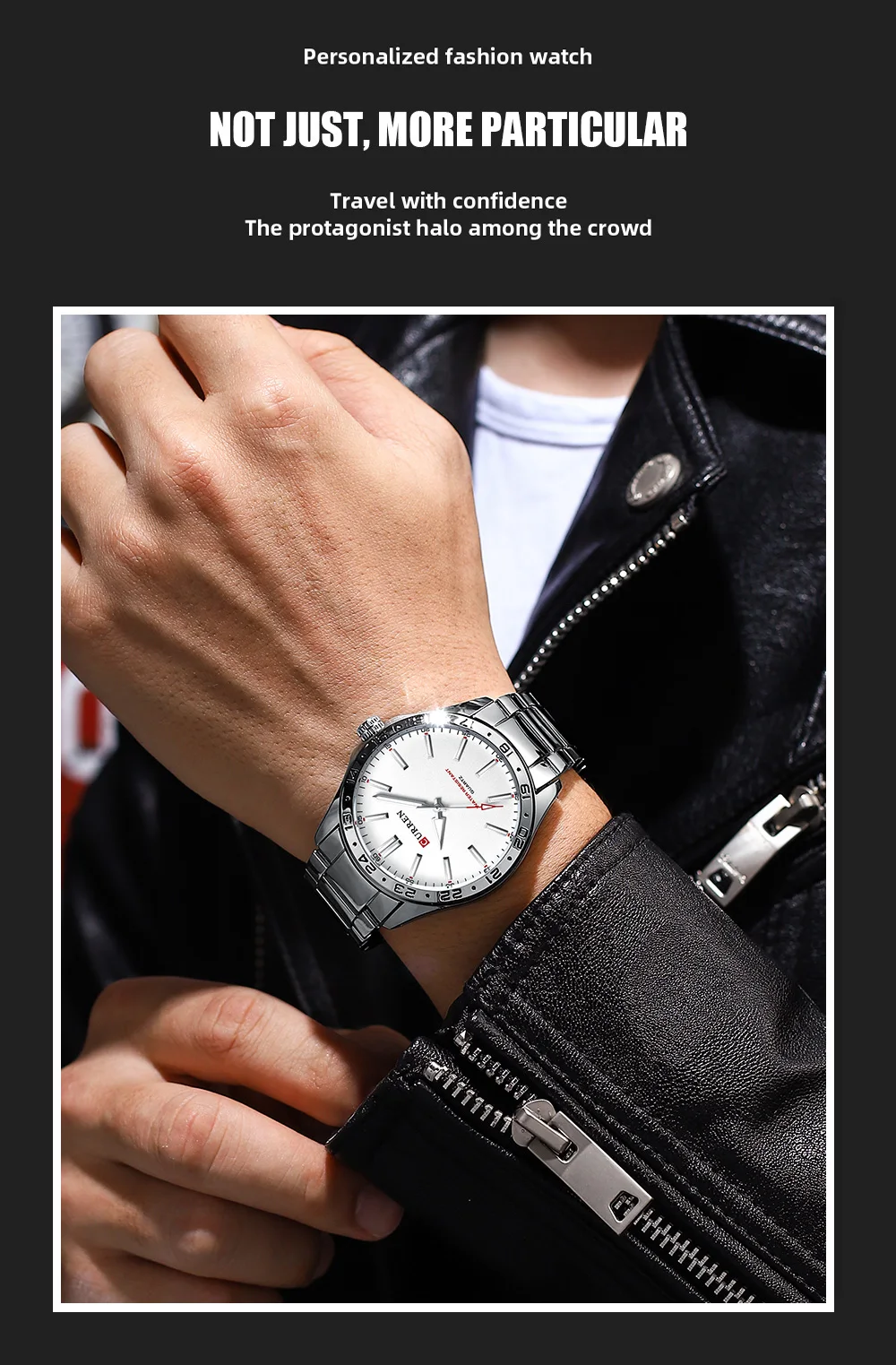 Curren 8452 Quartz Watch - Stylish & Waterproof Men's Watch