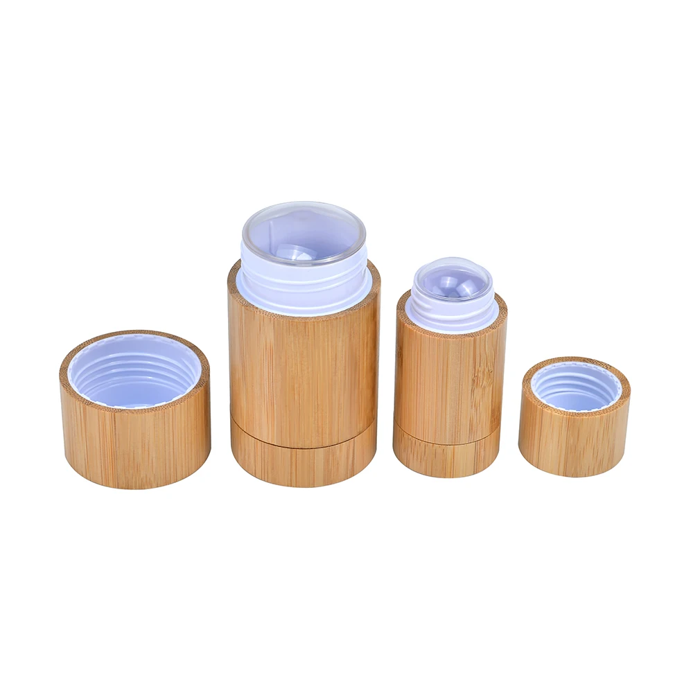 Wholesale Bamboo Empty Deodorant Stick Container Cosmetic Round Twist ...
