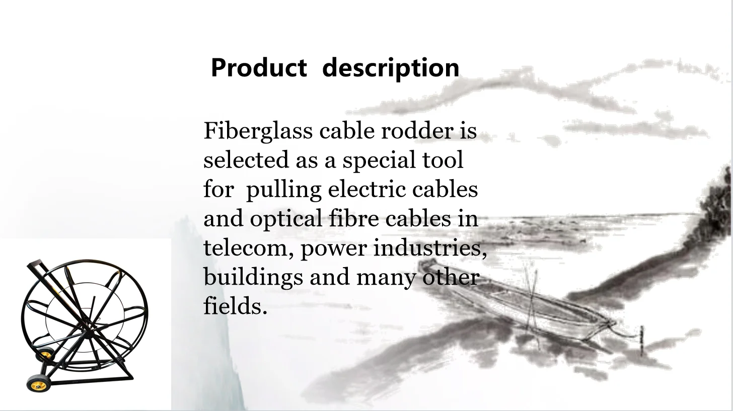 6mm*250m Fiberglass Duct Rodder 8mm Fiber Optic Equipment 300m Frp ...