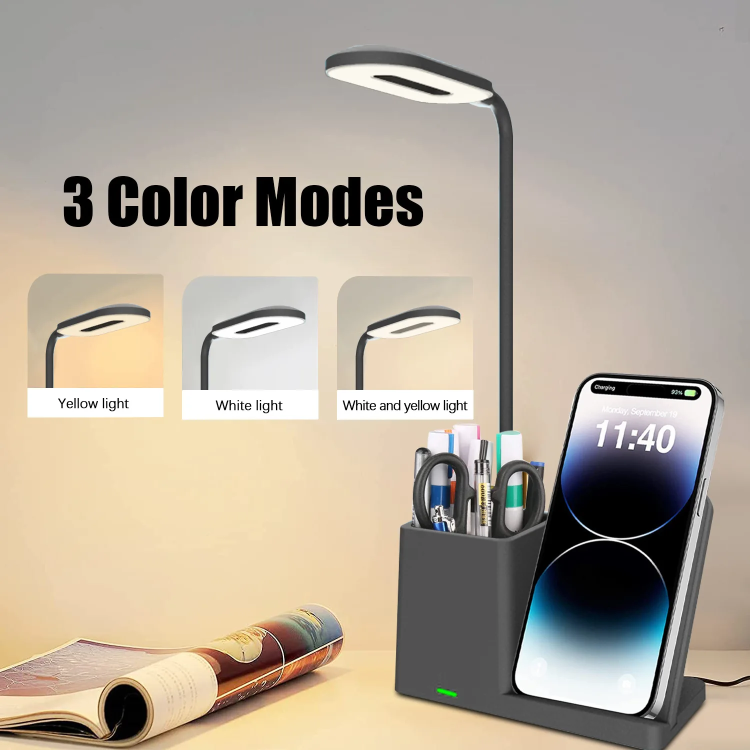 Trending Products 2024 New Arrivals 15w Wireless Charger With Lamp And ...