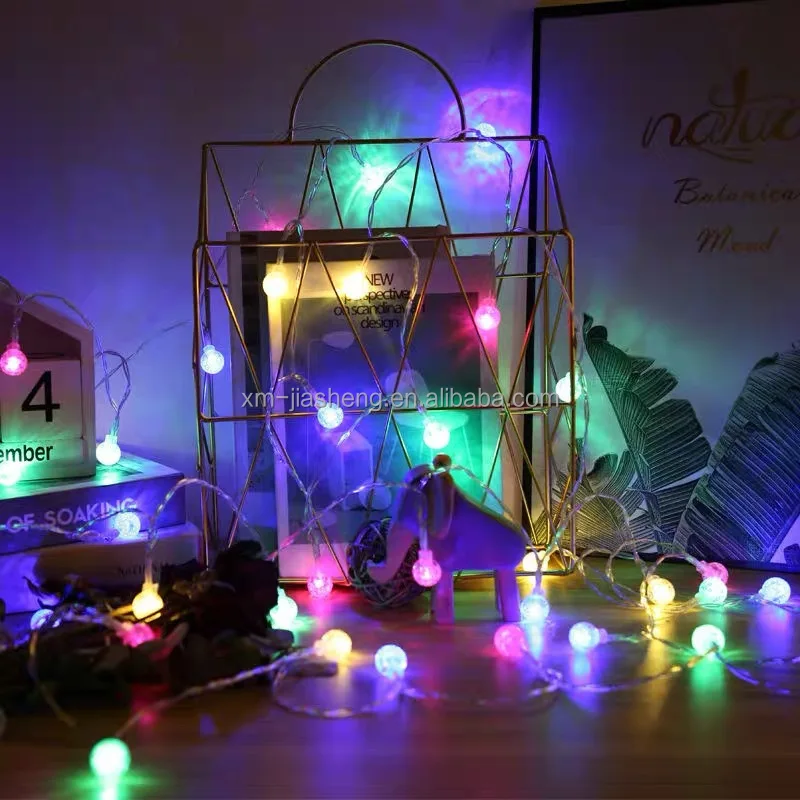 Battery Operated Crystal Bubble Ball Fairy String Lights