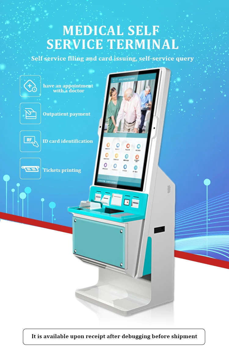 Xkr Bank,Hospital Automatic Queuing System Kiosk,Touch Screen Ticket Dispenser Machine With Led ...