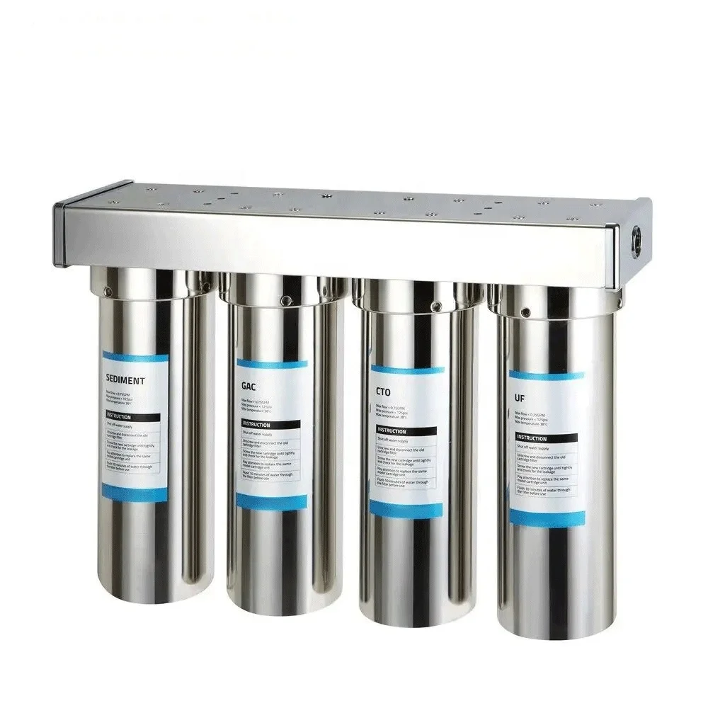 304 Stainless Steel Ultrafiltration Home Water Purifier PP+GAC+CR+UF ...