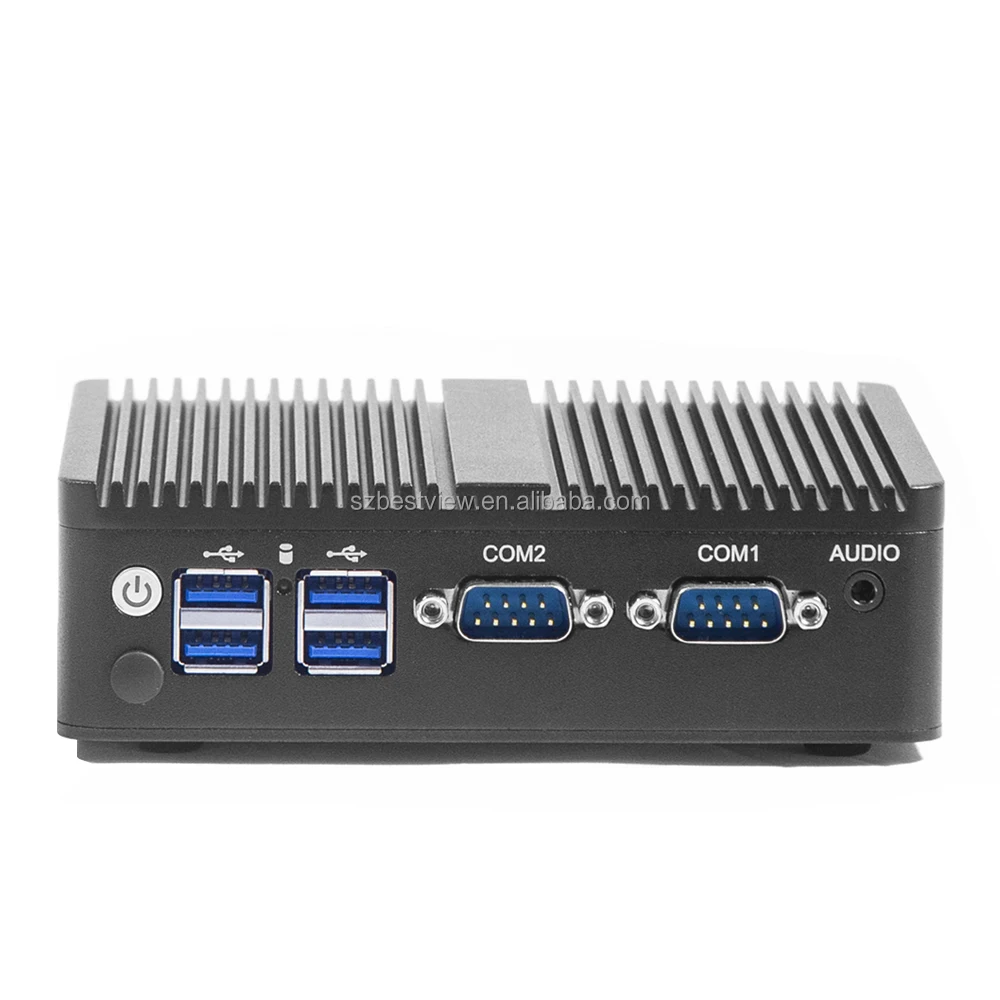 Wall Mounted/embedded Celeron Fanless Mini Industrial Pc Nano Box For ...