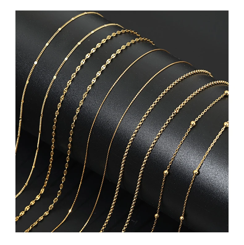New Design Gold Plate Jewelry Necklace Chain Collection 925 Sterling ...