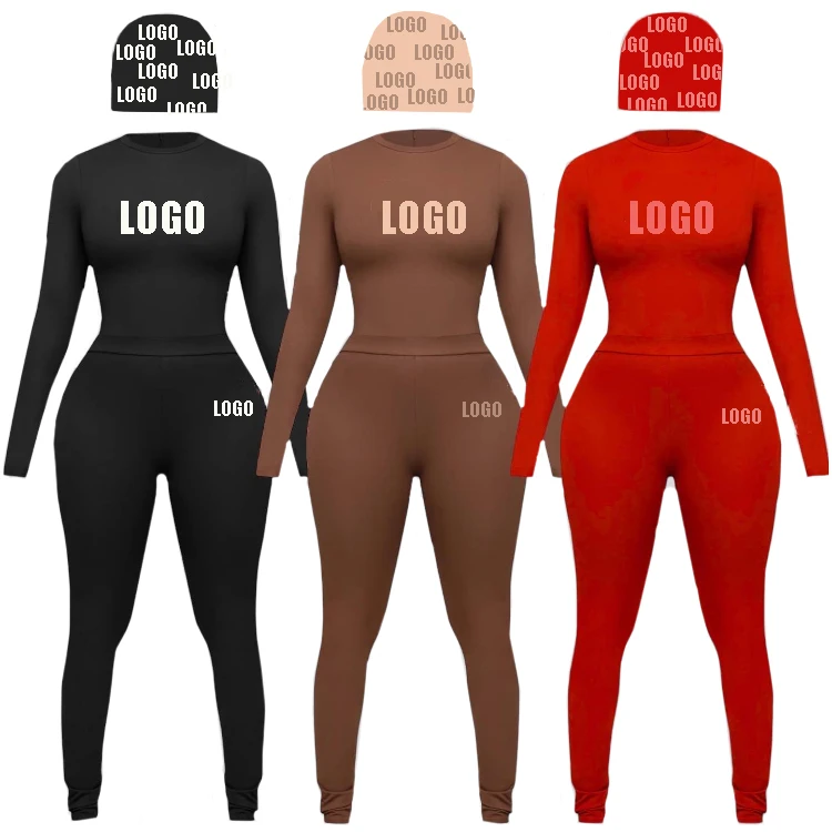 Custom Skims Women Sets Plus Size Cotton Ribbed Loungewear 2 Piece ...