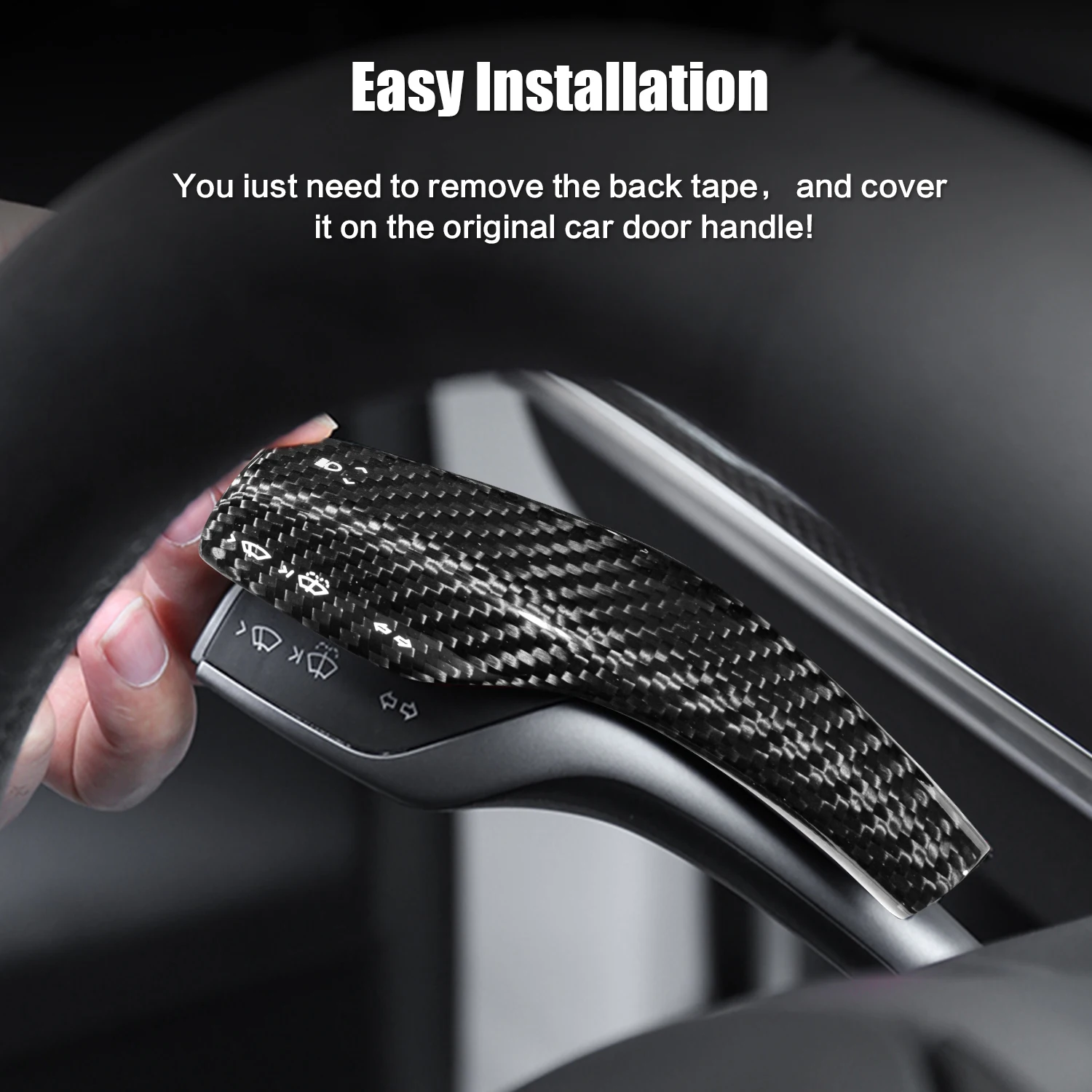 Wholesale Electric Vehicle Real Carbon Fiber Parts Turn Signal Gear ...