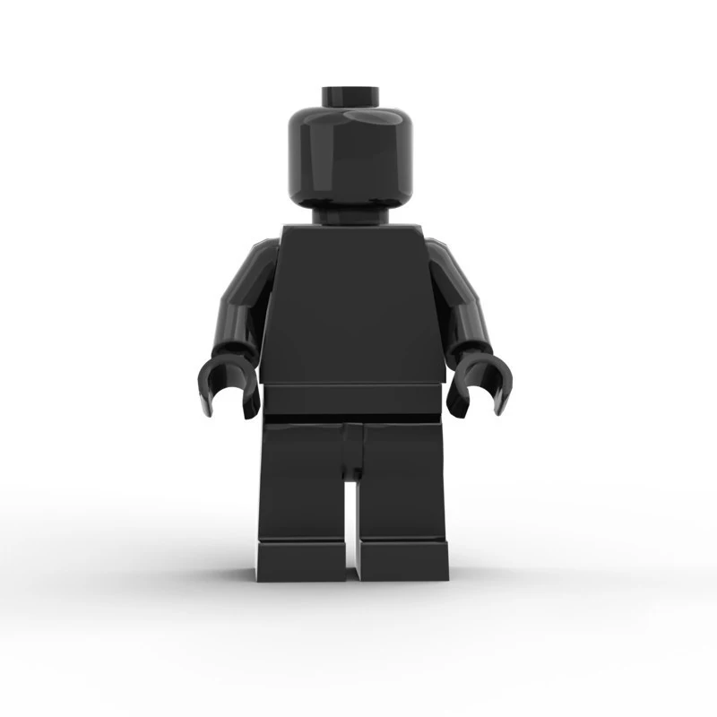 Compatible Plain Moc Building Block Figures Pure Color Action Figure ...