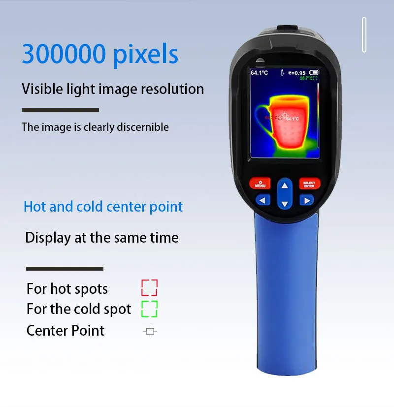 Handheld Infrared Thermal Imager Display Digital Ir Infrared Camera ...