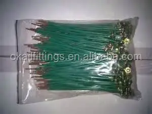 Solid Wire Grounding Tails,12 Awg Solid,8" Tail With Loop And Ground ...