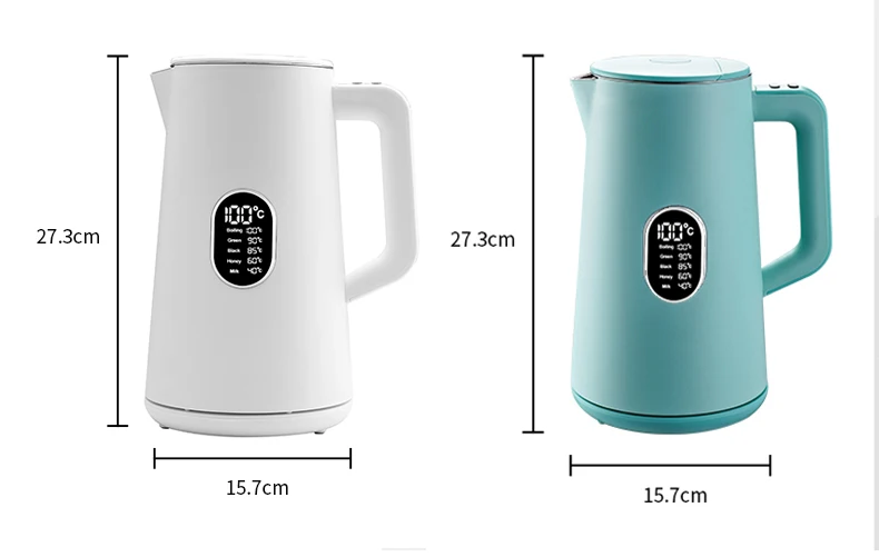 1500ml Electric Smart Digital Keep Warm Stainless Steel Jug