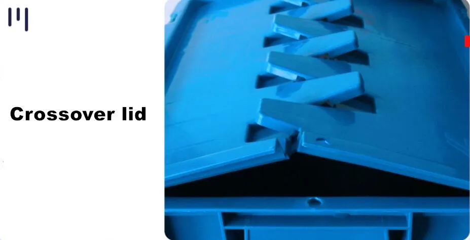 Heavy Duty Plastic Industrial Vertical Storage Box with Hinged Lid ...