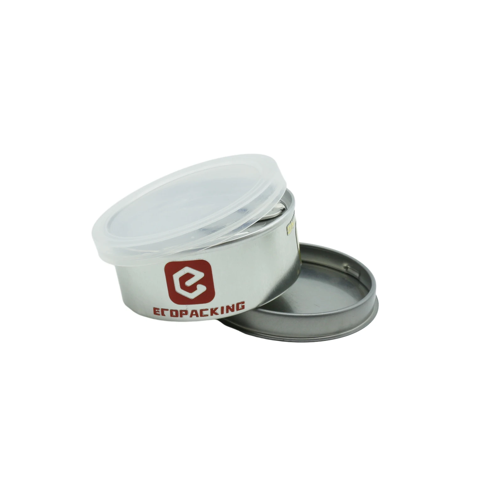 Round food tuna canned fish self seal tin can press in self seal tin ...