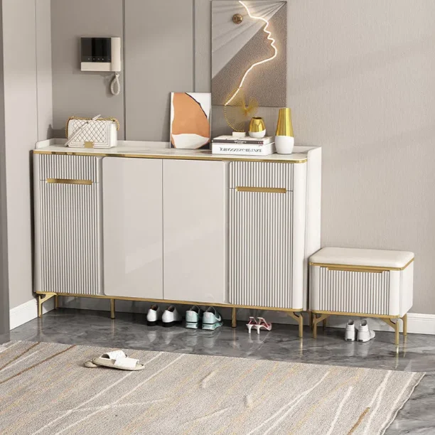 Modern design living room furniture wooden shoes cabinet entrance ...
