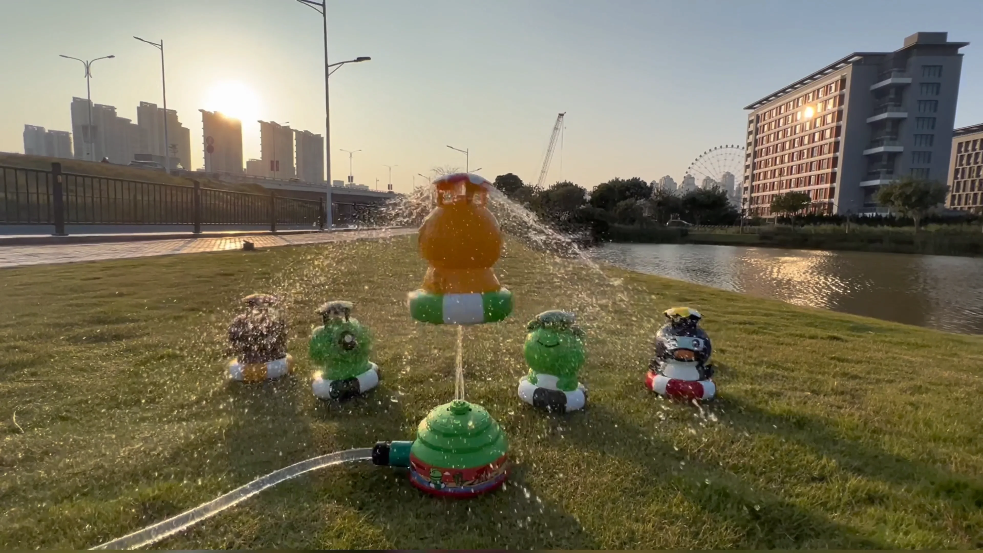 Animals Water Spray Rocket Launcher Toy Summer Outdoor Garden Water ...