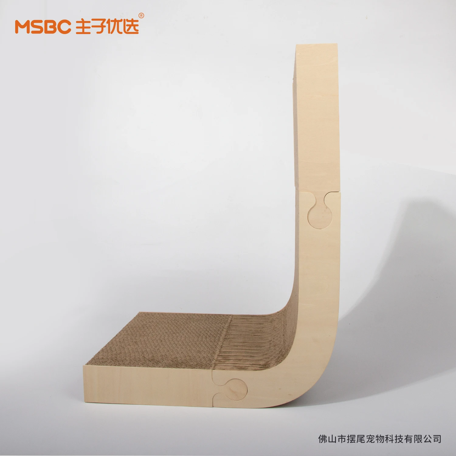 High-density L-shape Cat Scratching Boards Corrugated Paper Pads With ...