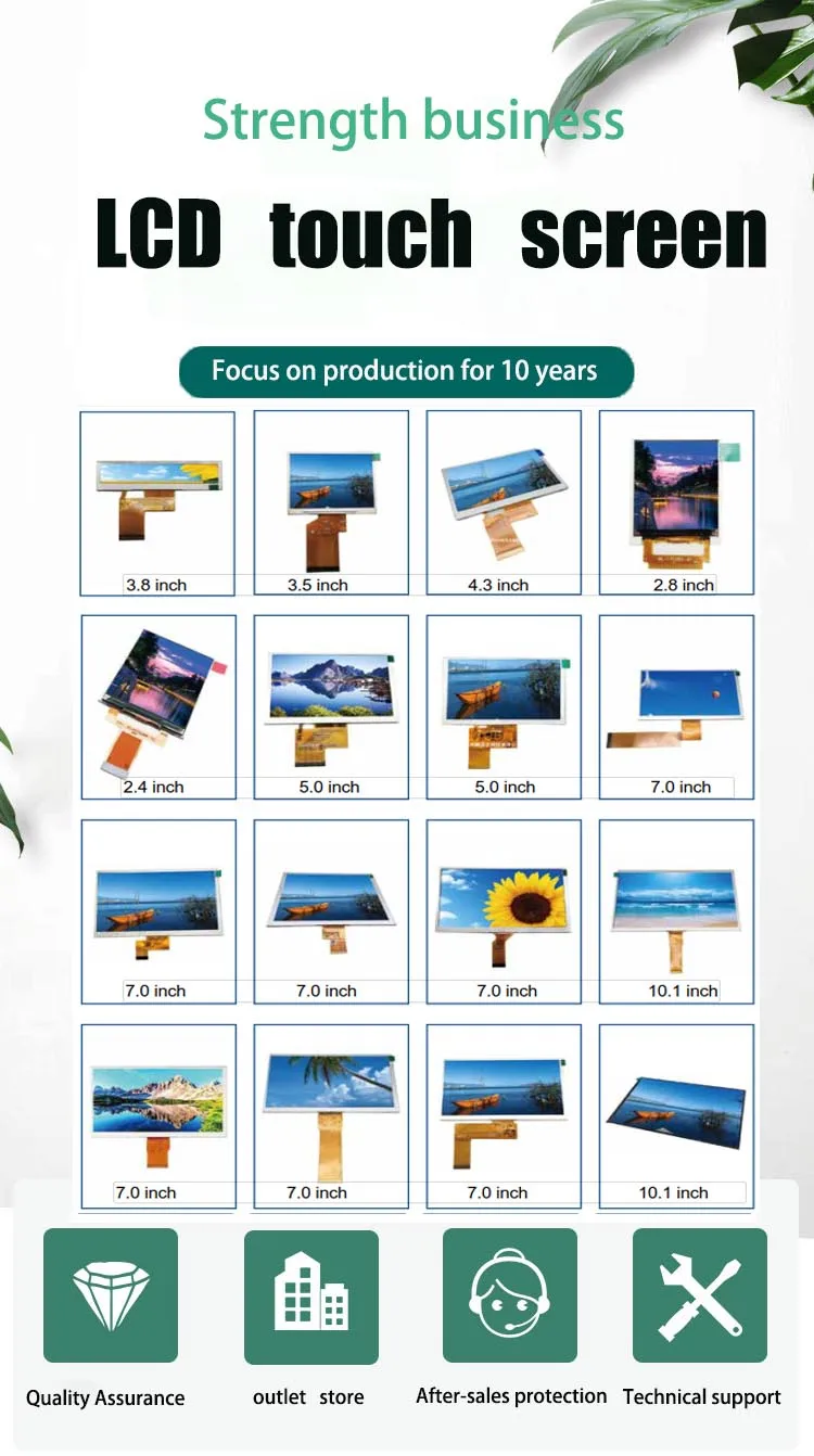 7 Inch Mipi Lcd Ips Display 7 Inch 800x480 Tft Lcd 800x480 Rgb Lcd ...